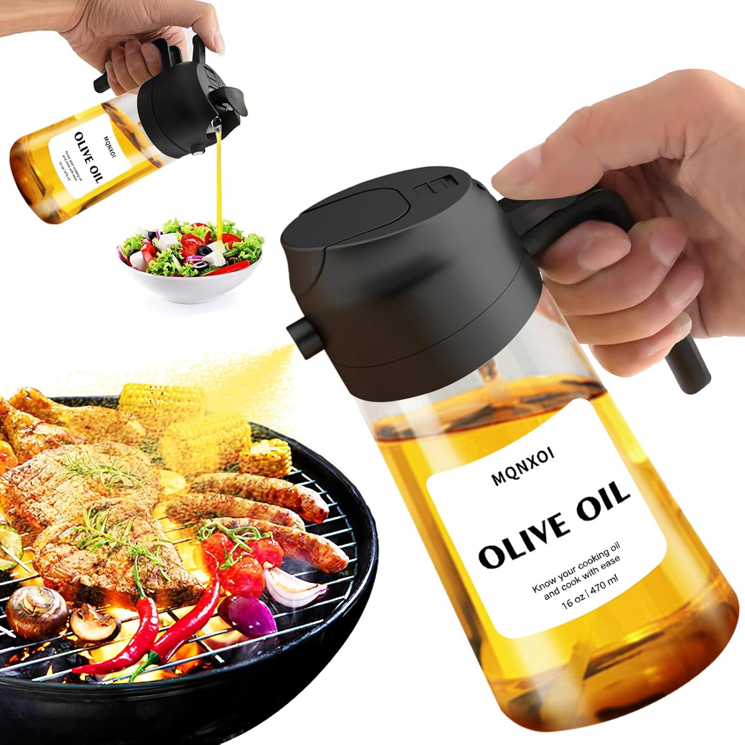 Elevate Your Cooking: The 2 in 1 Glass Oil Sprayer & Dispenser Review ...