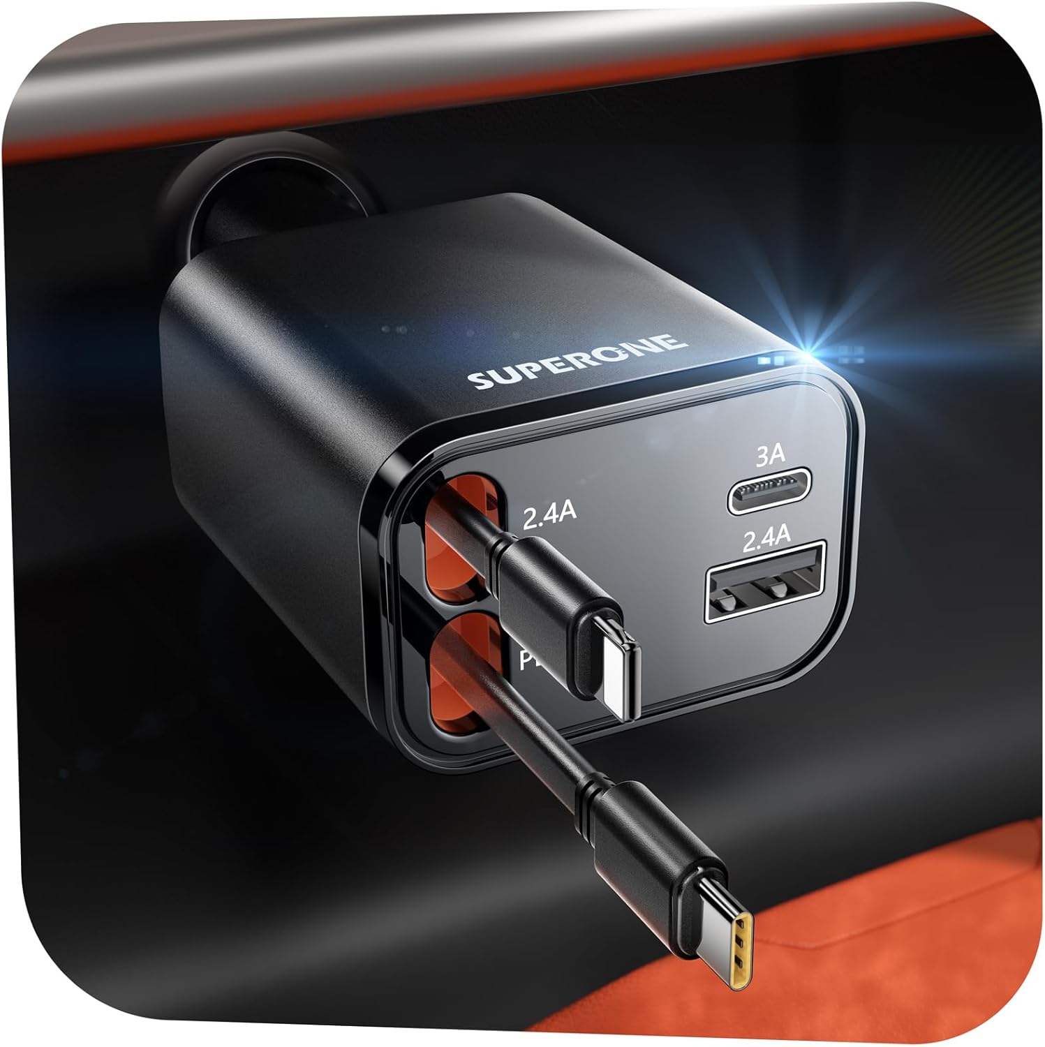 Rev Up Your Charge: The 2025 SUPERONE Retractable Car Charger Review ...