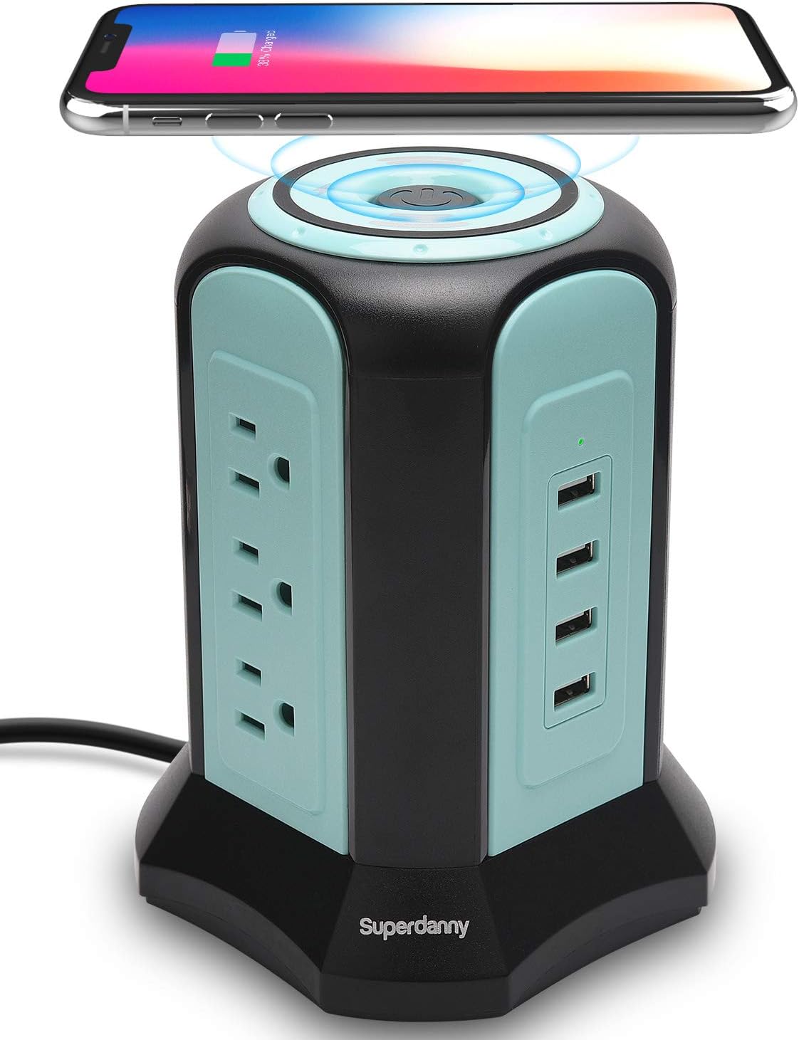 Maximize Power: SUPERDANNY 9-Outlet Surge Protector Tower Review - Founders Docs