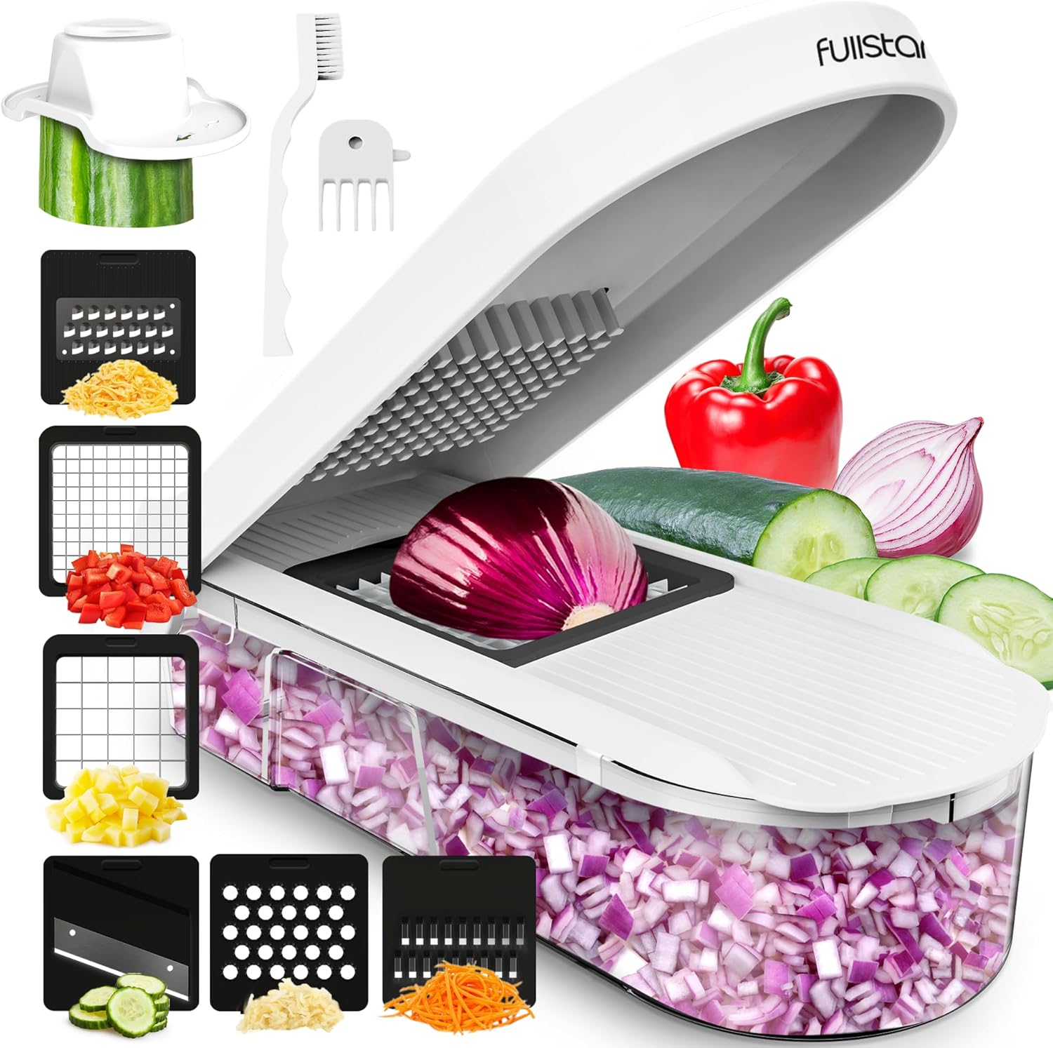 Chop It All: Fullstar 6-in-1 Vegetable Chopper Review! - Founders Docs